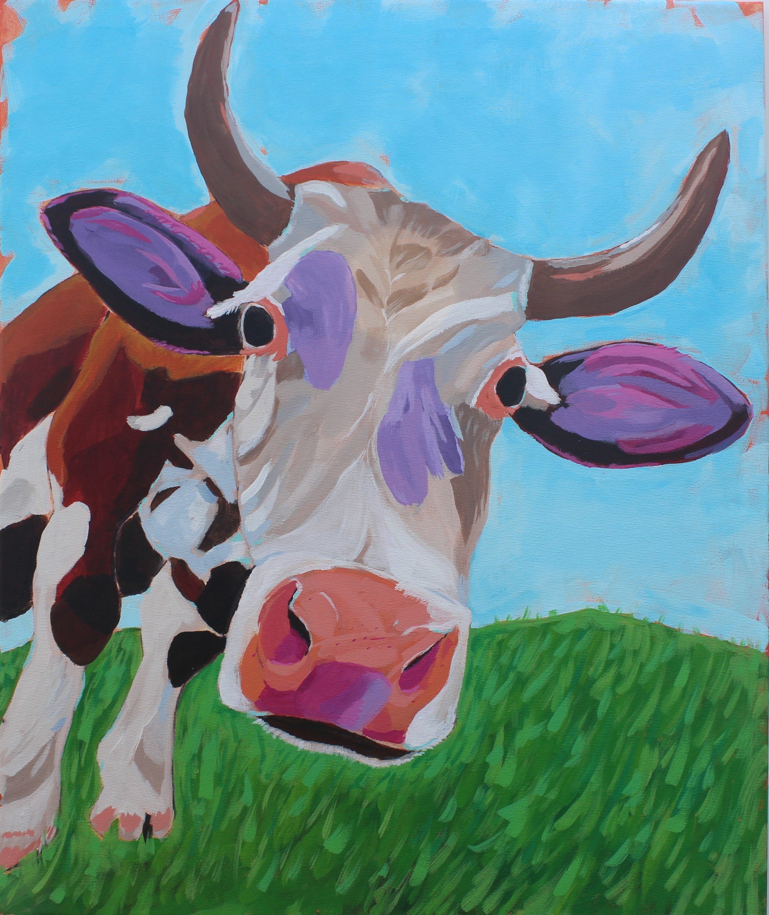 Curious Cow – art by Heather Pariseau